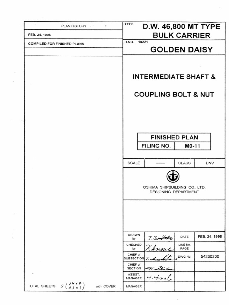Mo-11 Intermediate Shaft & Coupling Bolt & Nut - Voc Daisy | PDF