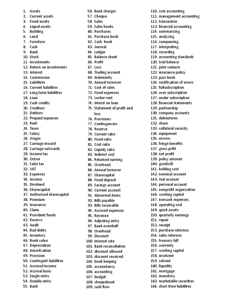 200 Accounting Terms | Accrual | Revenue