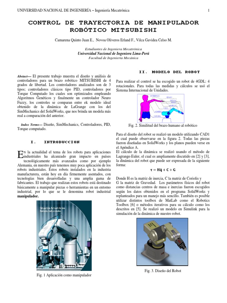 Control de Trayectoria de Un Robot 4 GDL PDF | PDF | Red neuronal ...