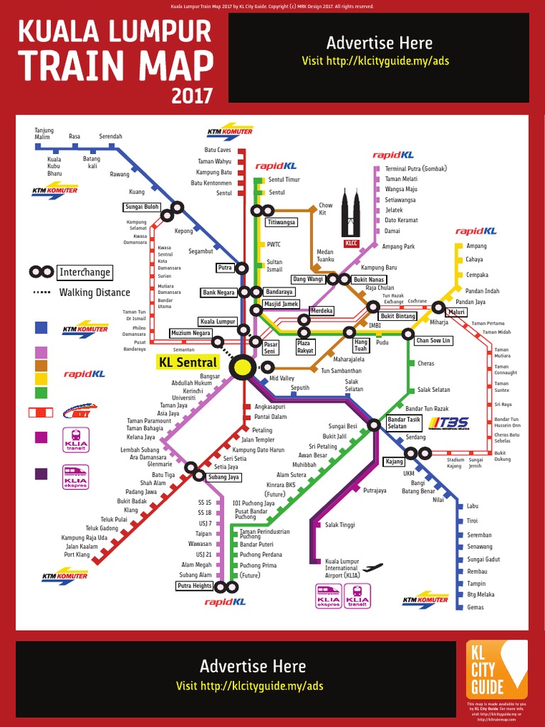 Kuala Lumpur Train Map July 2017 | PDF
