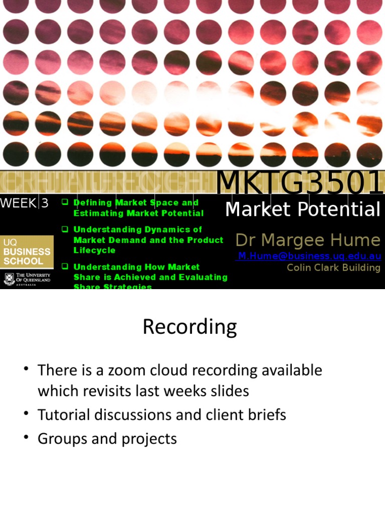 MKTG3501 - Lecture 3 - Market Potential - 2017 v2 | PDF | Personal ...