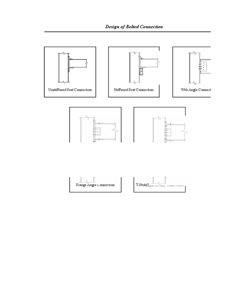 Bolted Connection | PDF | Screw | Beam (Structure)