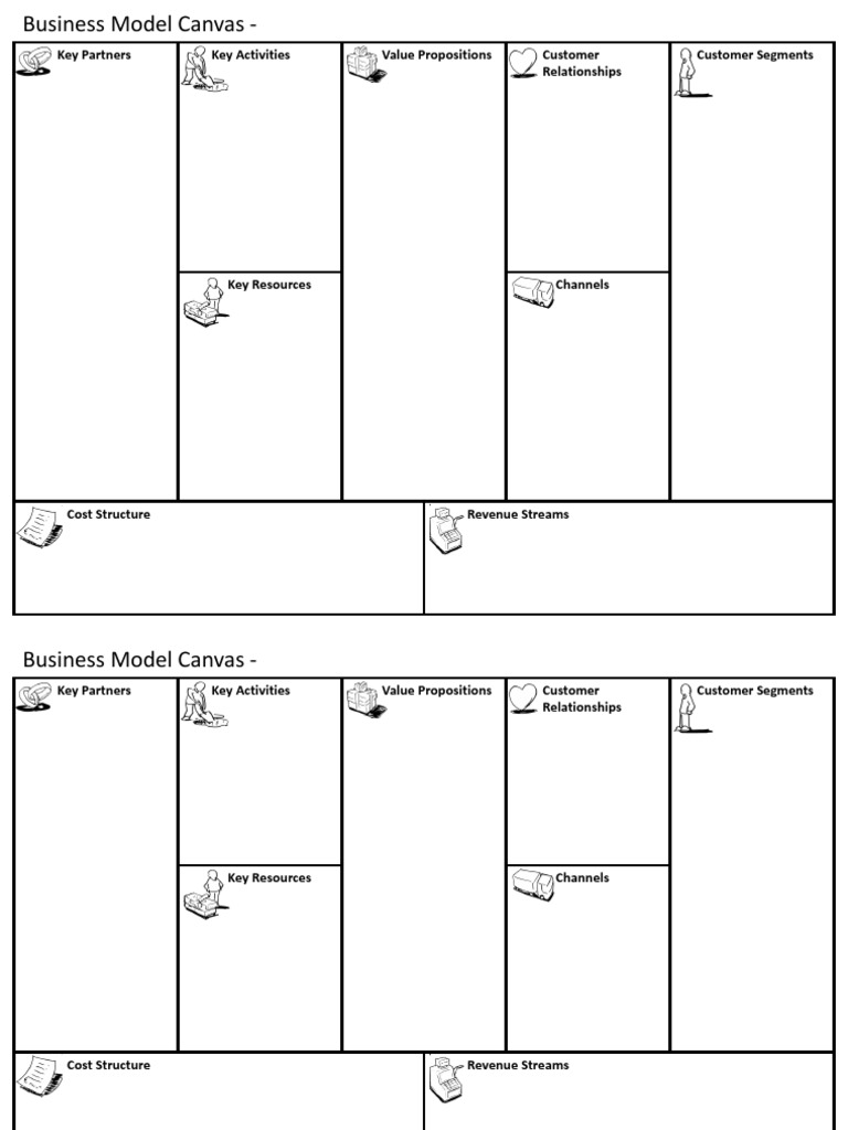 Business Model Canvas Template | PDF | Business