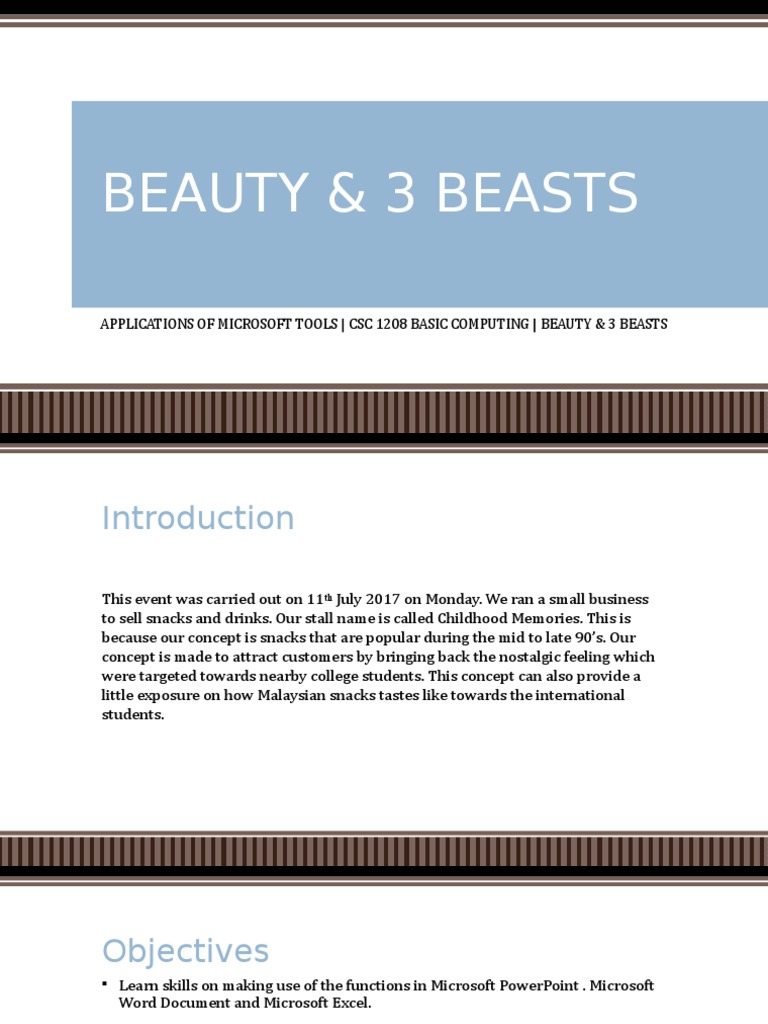 Beauty 3 Beasts | PDF | Computing And Information Technology | Business