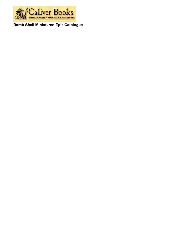 Caliver Catalogue | PDF