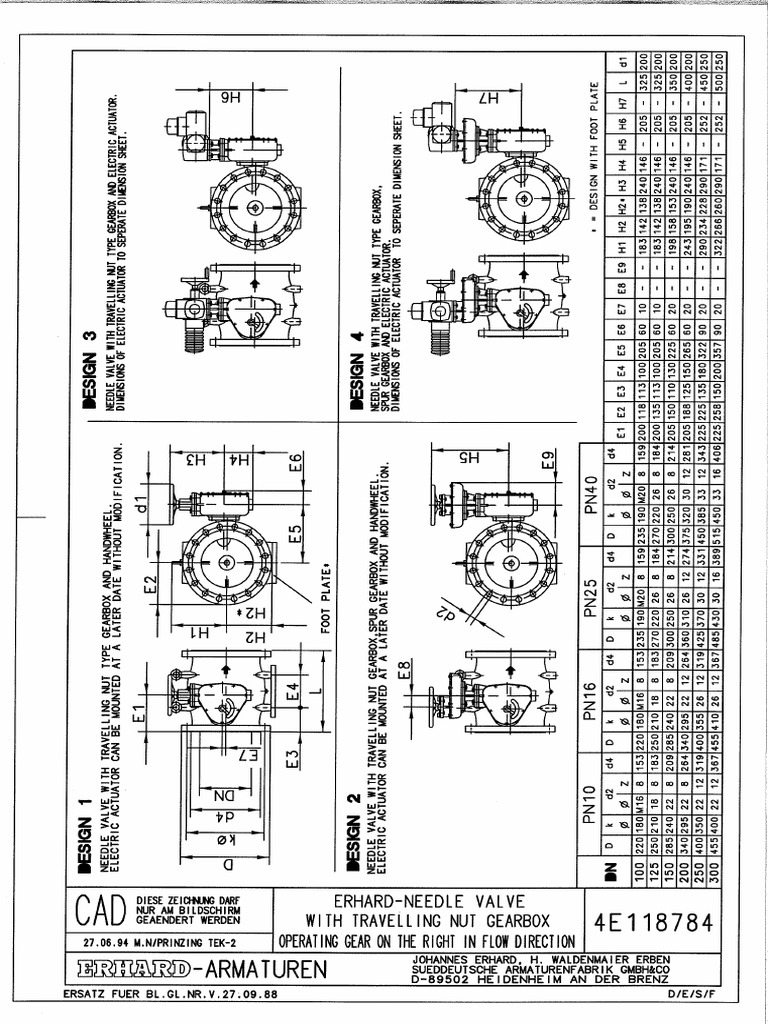 Needle Valve CAD Drawing PDF | PDF