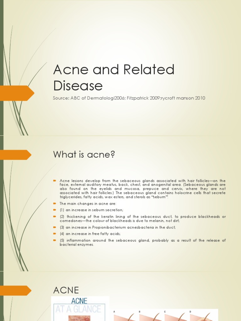 Acne and Related Disease | PDF | Dermatology | Cutaneous Conditions