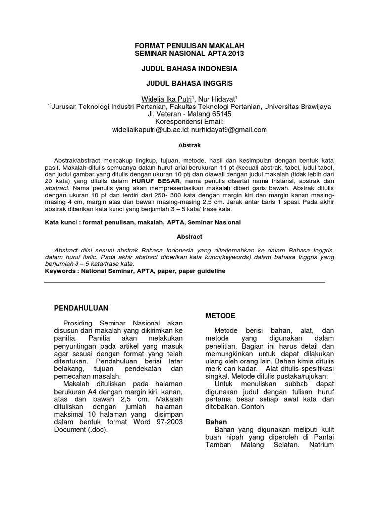 Format Guidelines for Seminar Papers | PDF