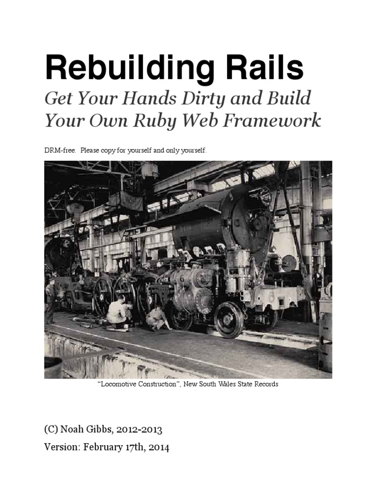 Rebuilding Rails PDF | PDF | Ruby (Programming Language) | Databases Rebuilding Rails PDF | PDF | Ruby (Programming Language) | Databases