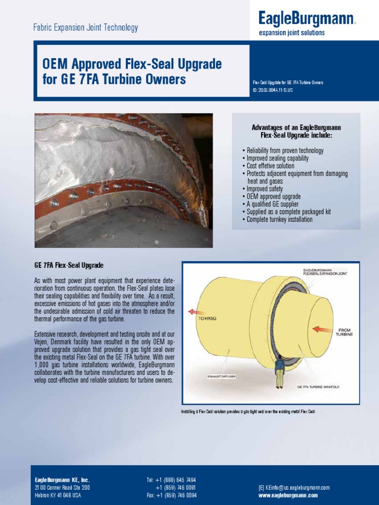 GE 7FA Flex Seal Upgrade US | Gas Turbine | Building Engineering
