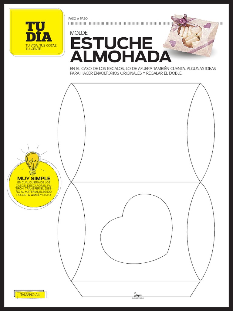 ESTUCHE ALMOHADA Molde | PDF