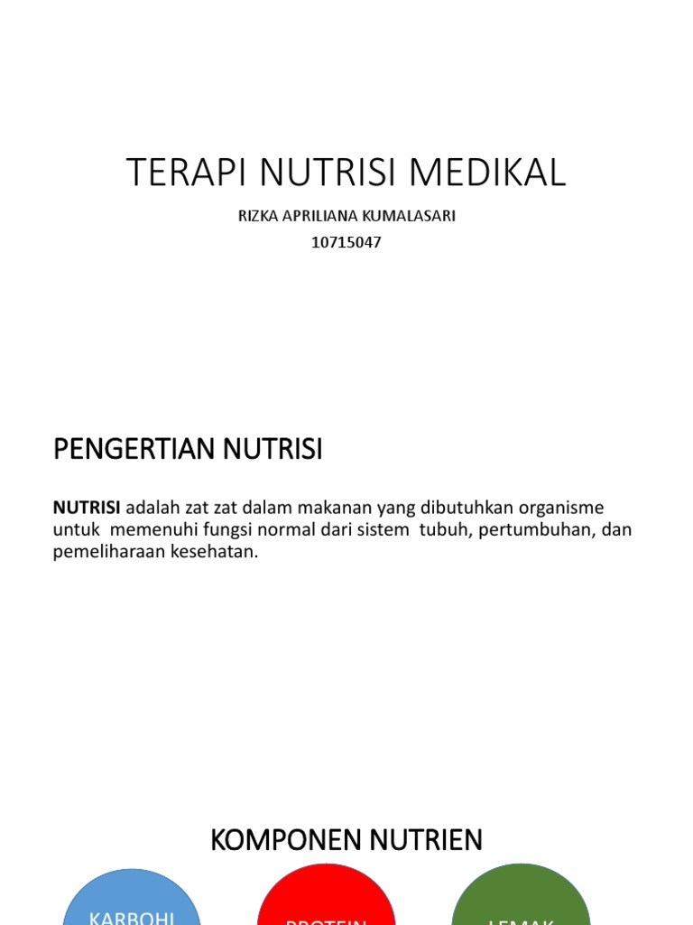 Terapi Nutrisi Medikal | PDF