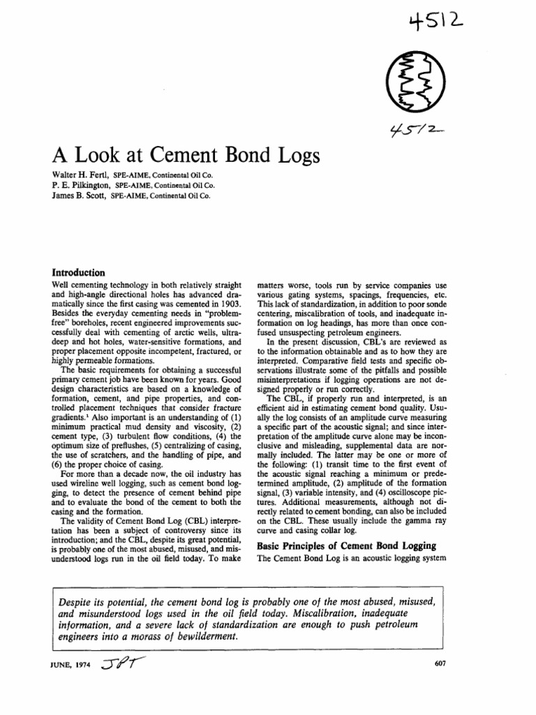 Cement Bond Log Analysis and Insights | PDF | Casing (Borehole) | Amplitude
