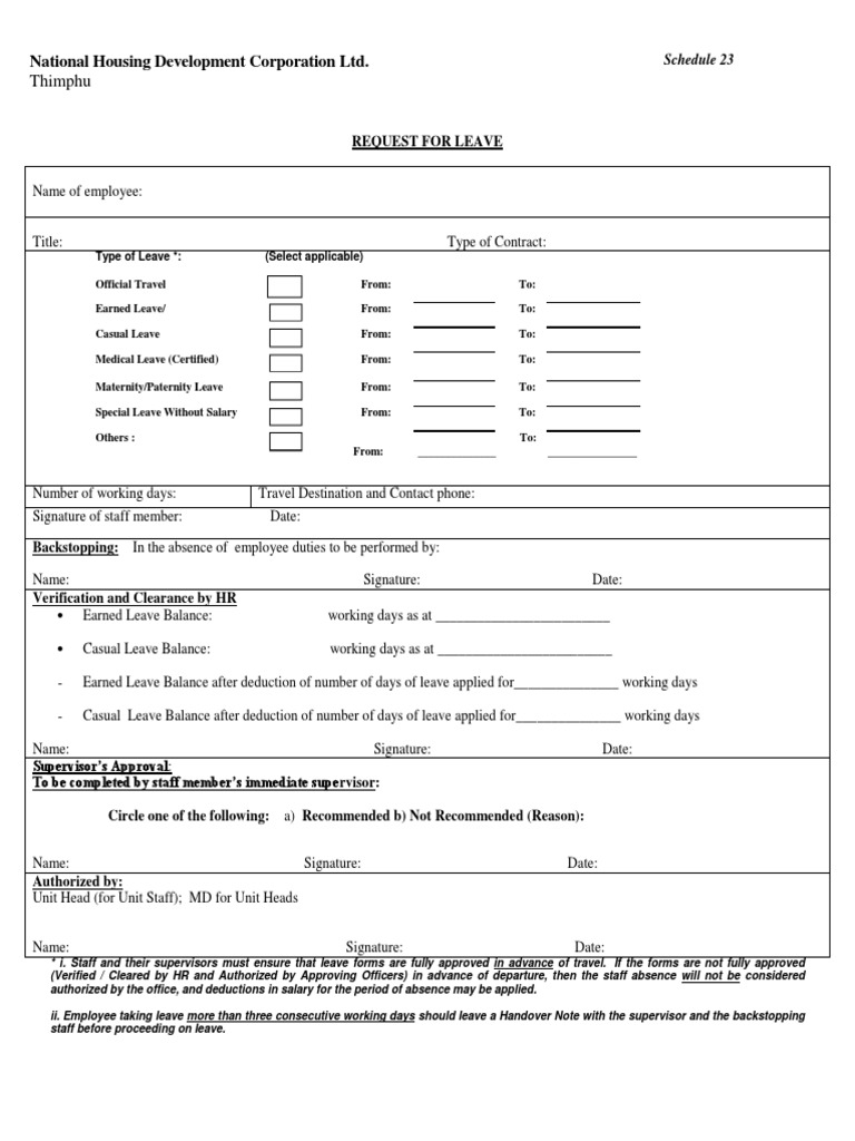 Leave Form | Government | Politics