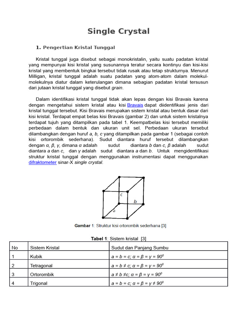 Single Crystal | PDF