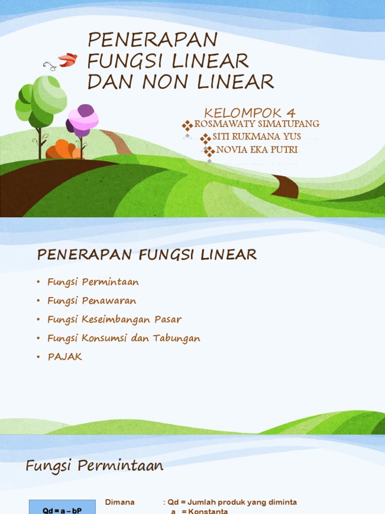 Fungsi Linear dan Non Linear | PDF