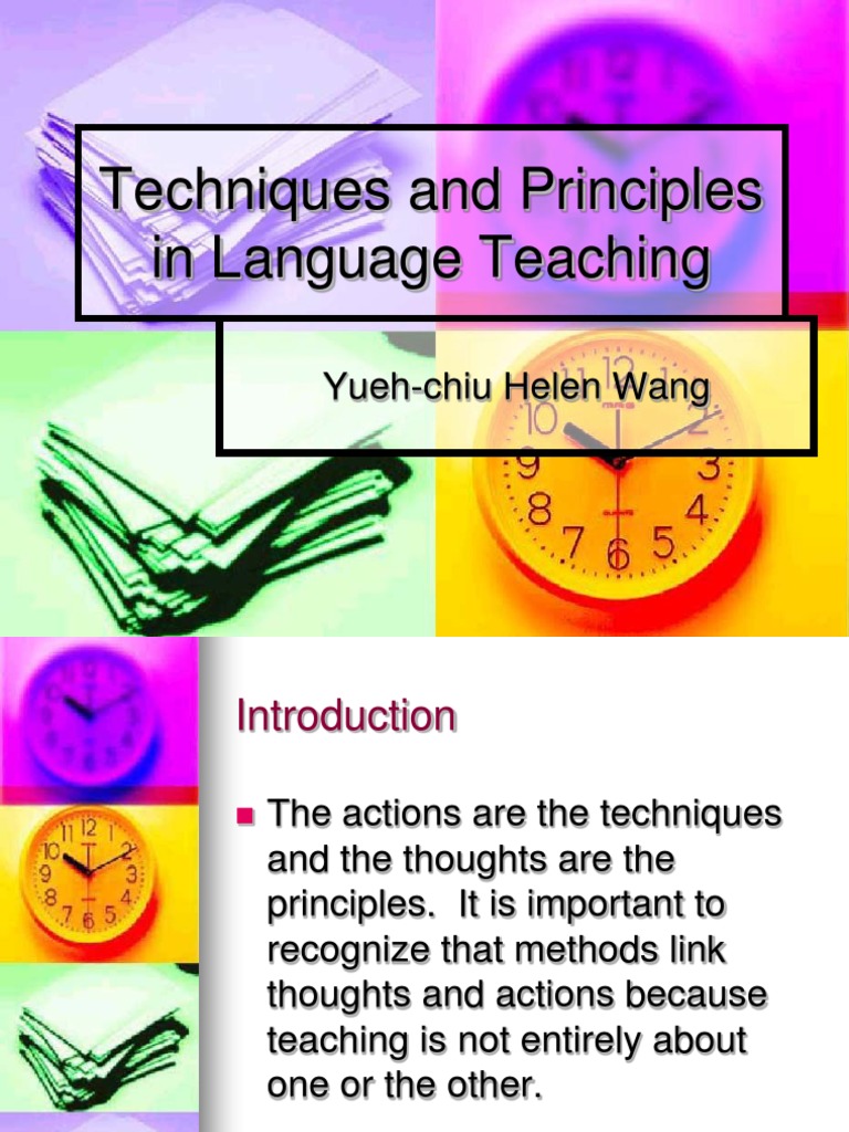 Techniques and Principles in Language Teaching | PDF | Second Language ...