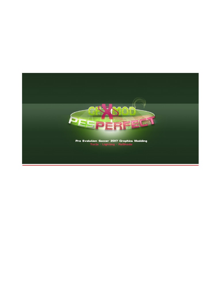 Pes Perfect - GFX Mod Installation Tutorial | PDF | Computer File | System Software