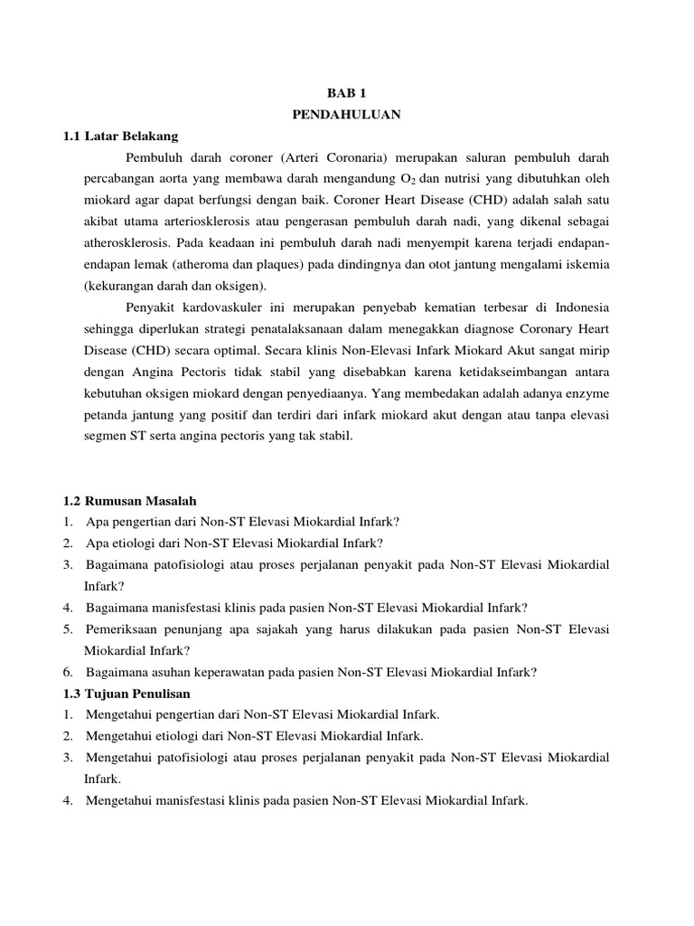 Contoh Askep Nstemi | PDF