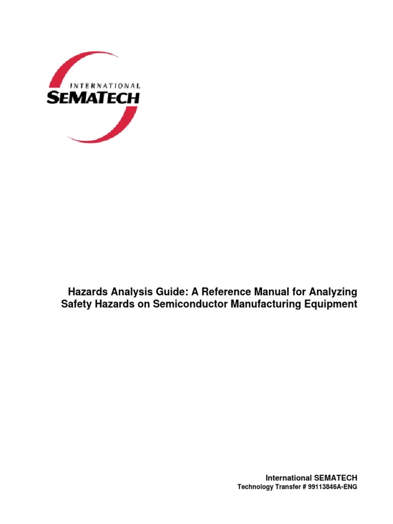 Hazards Analysis Guide A Reference Manual For Analyzing Safety Hazards ...