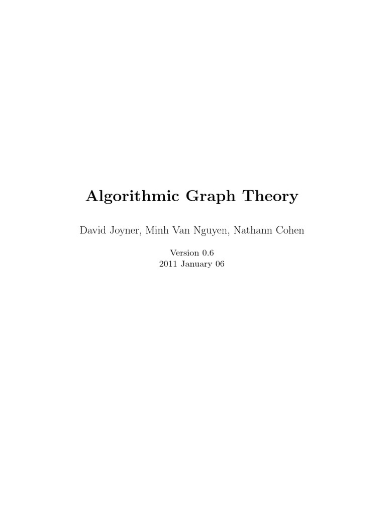 Graph Theory 0 6 Pdf Vertex Graph Theory Graph Theory
