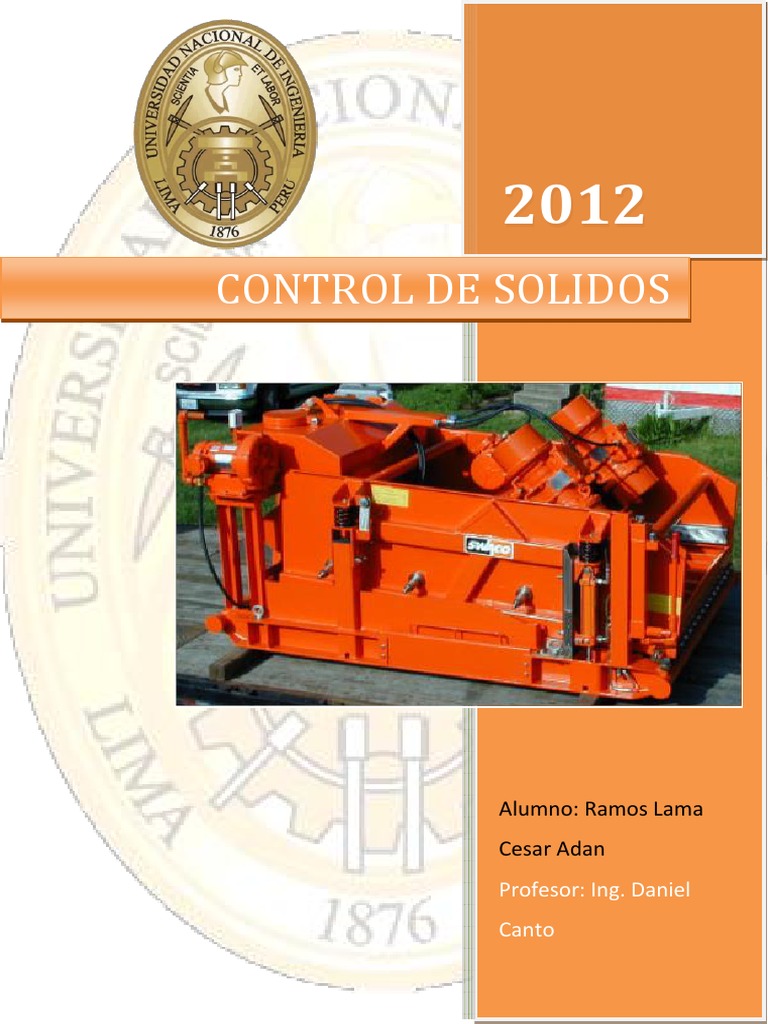 Control de Solidos | PDF | Líquidos | Tornillo