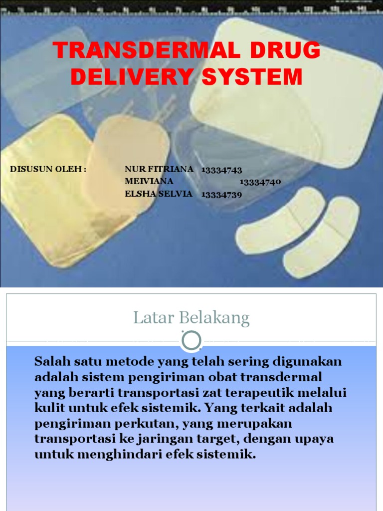 Sistem Pengiriman Obat Transdermal | PDF