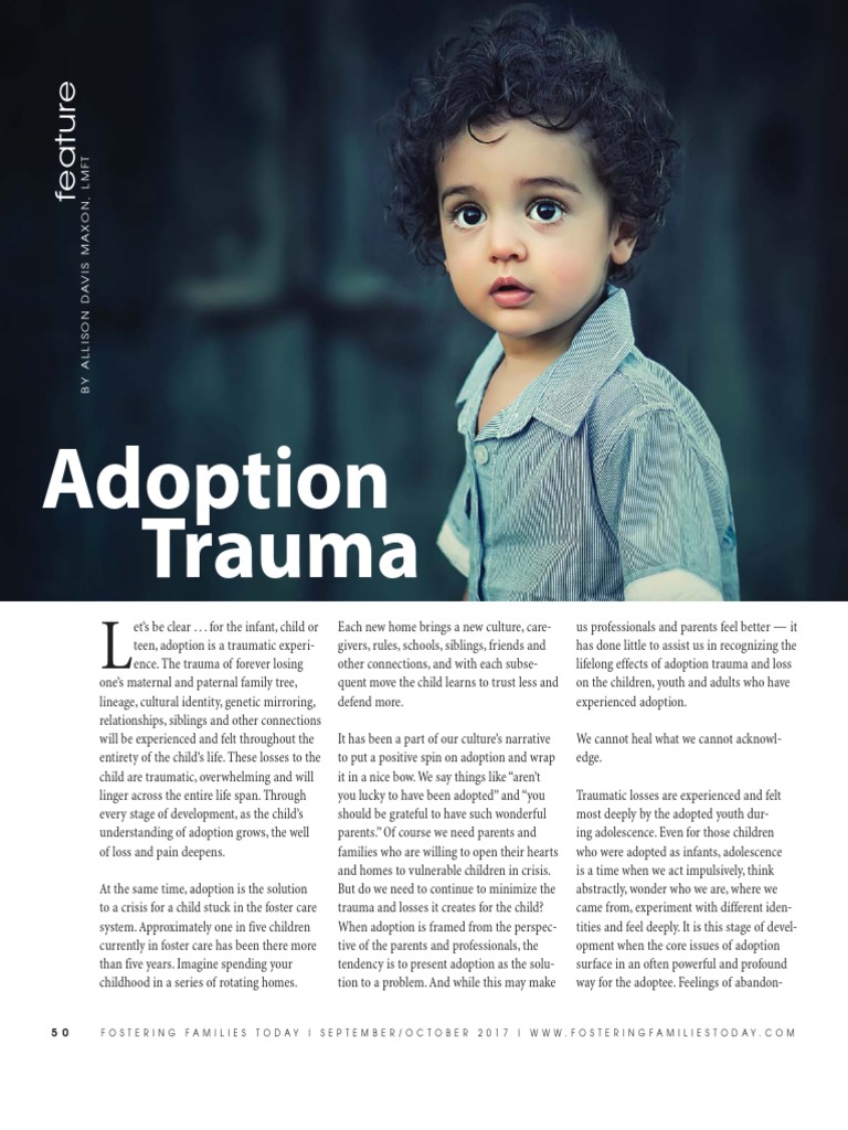 Adoption Trauma | PDF | Adoption | Grief