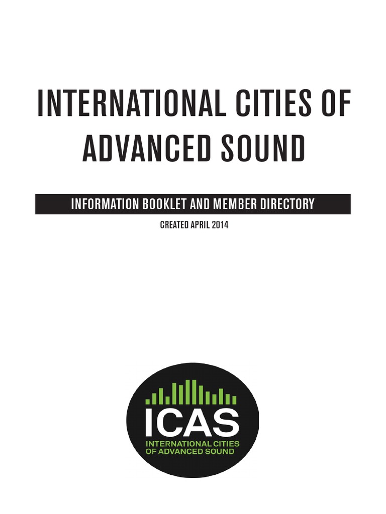 Icas. International Cities of Advanced Sound | PDF | Electronic Music ...