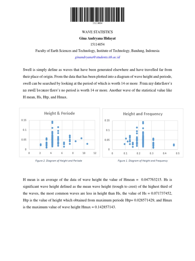 Height & Periode Height and Frequency: Wave Statistics | PDF