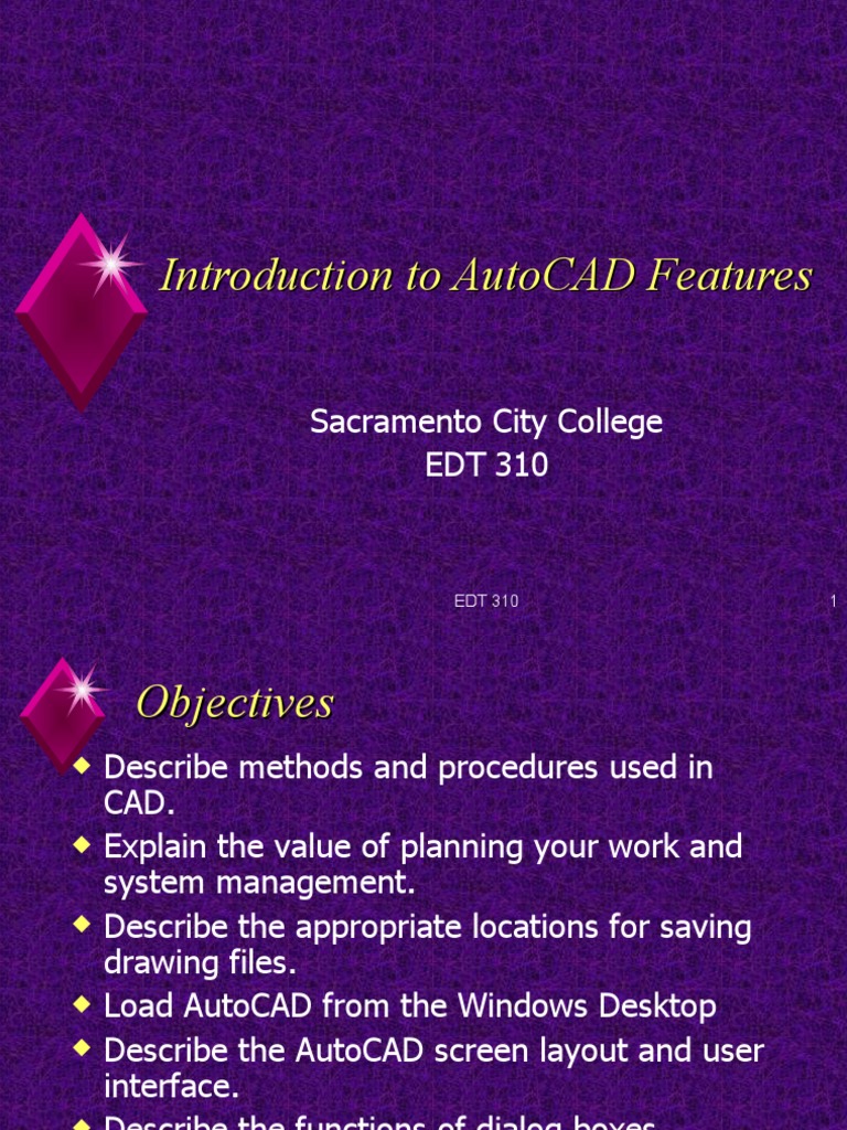 AutoCAD Introduction | PDF | Computer Aided Design | Graphical User Interfaces