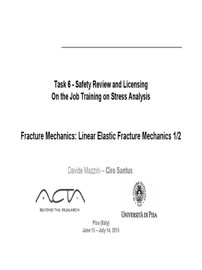 LEFM Fundamentals and Applications | PDF | Fracture Mechanics | Fracture