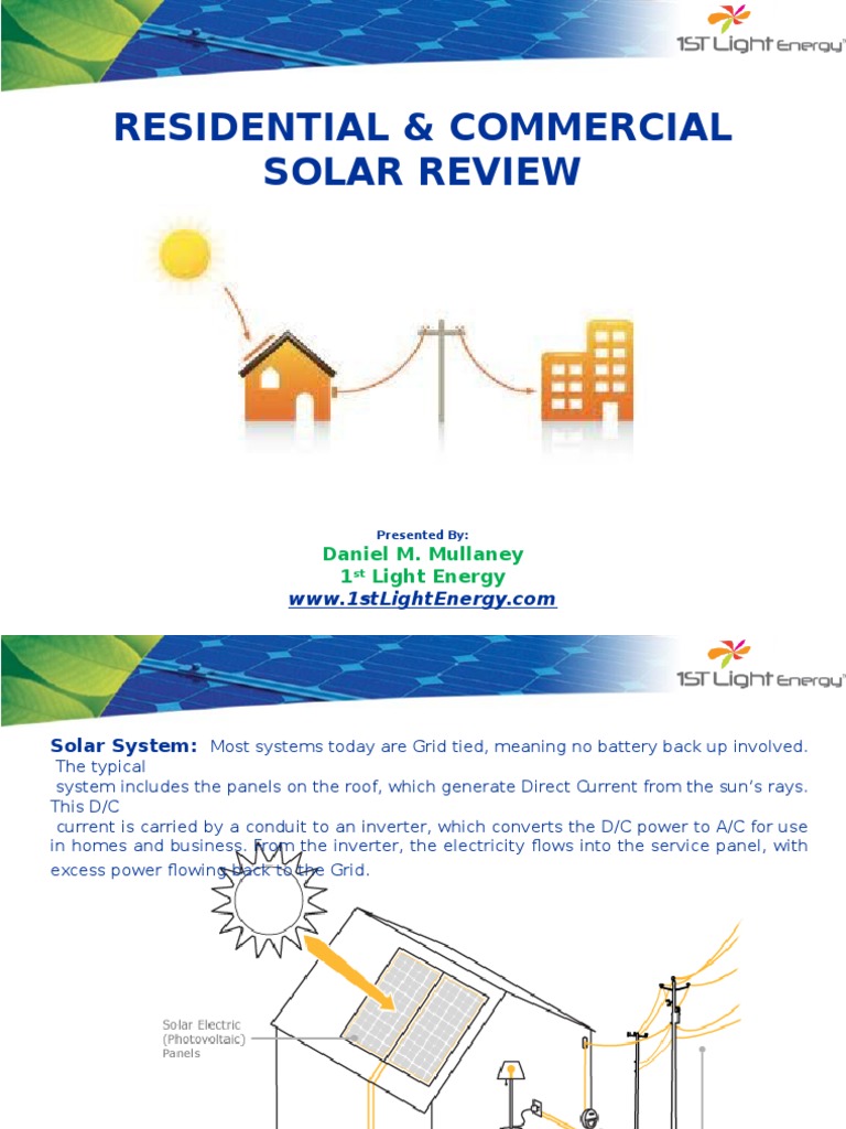 Solar Panels 1 ST Light Energy | PDF | Photovoltaic System | Tax Credit