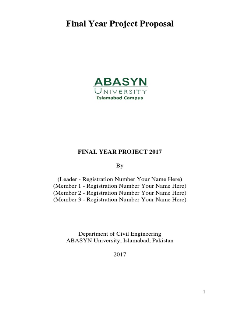 Final Year Project Proposal Writing Guidelines | PDF | Qualitative ...