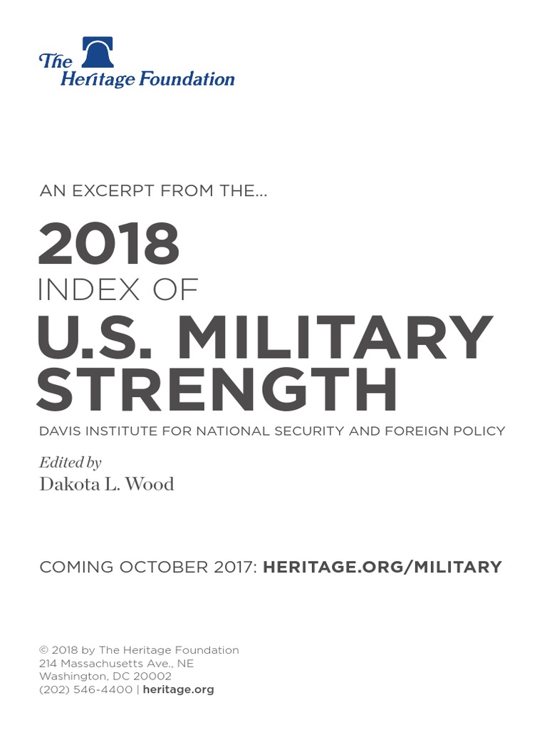 2018 Index of Military Strength Land Domain | PDF | United States Army ...