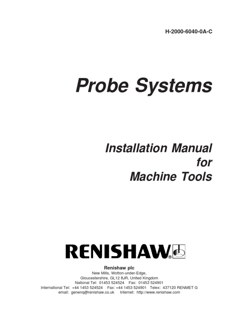 Renishaw.-Installation Manual For Machine Tools | PDF | Computer ...