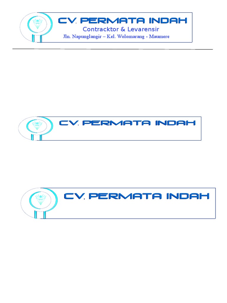 Kop Surat Cv. Sino Bara | PDF