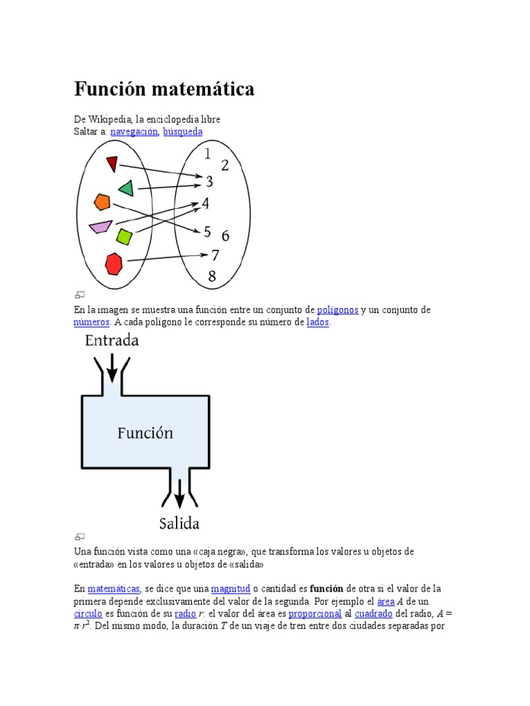 Concepto de Funcion | Función (Matemáticas) | Conceptos matemáticos