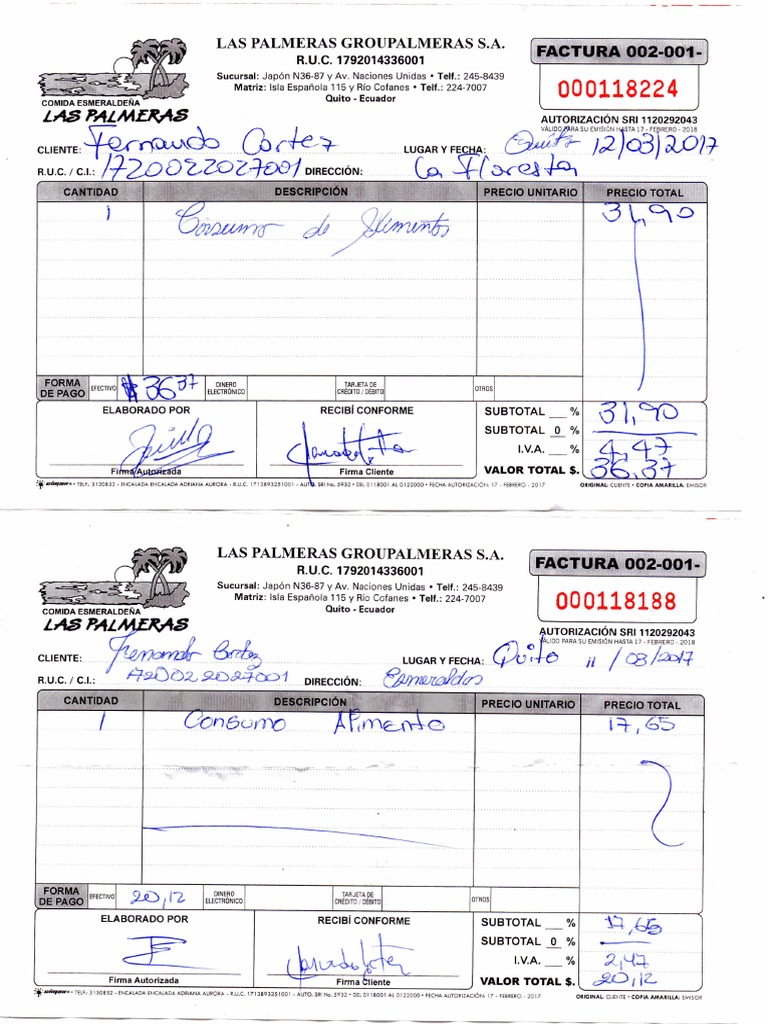 Facturas Detalladas de ATIMASA y ECOSYNC | PDF | Finanzas del gobierno | Servicios (economía)