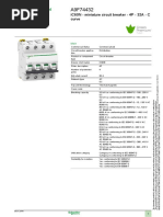 Product Data Sheet: Acti9 iC60N 1P 6A C Miniature Circuit Breaker | PDF ...