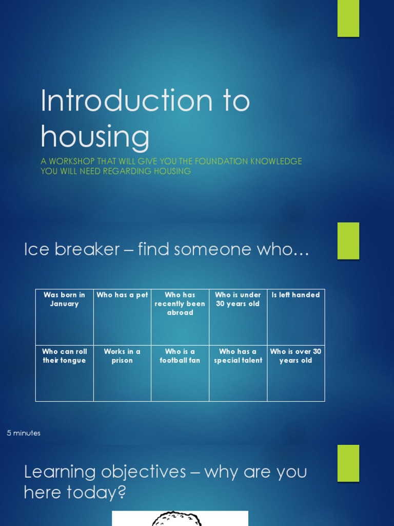 Introduction To Housing Workshop | PDF | Homelessness | Society