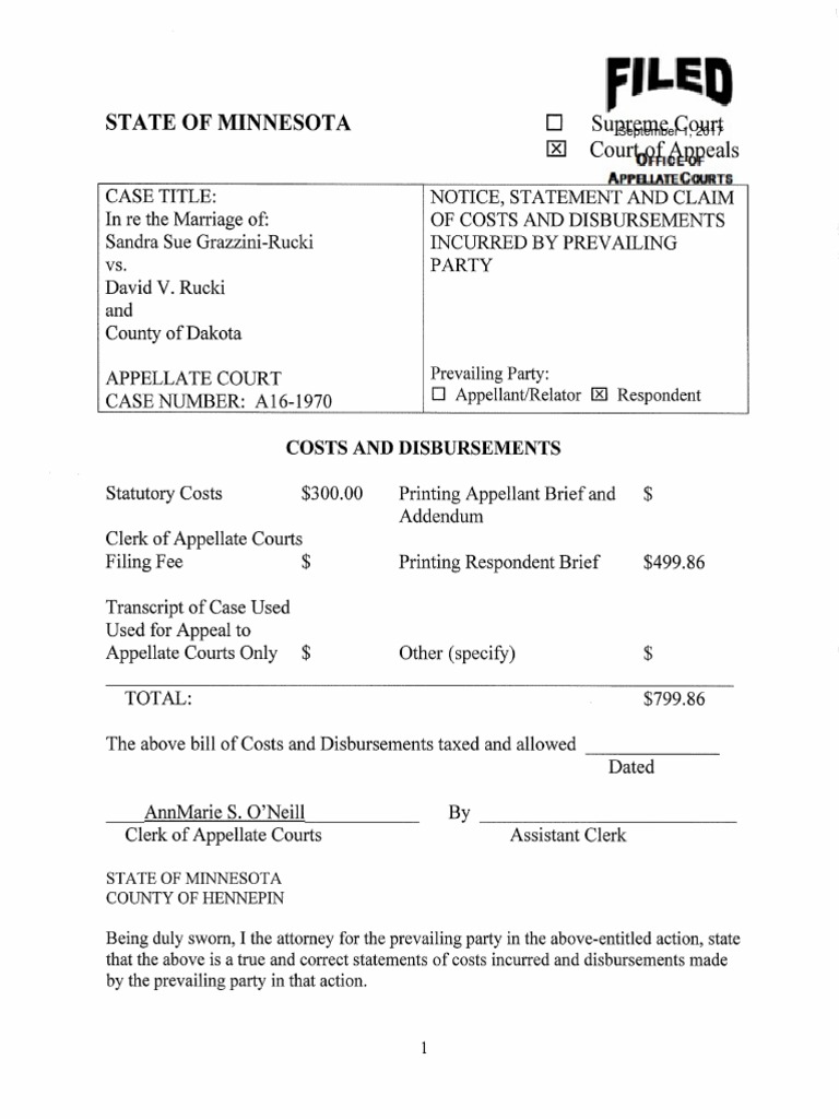 Notice - Taxation of Costs | PDF | Brief (Law) | Appeal