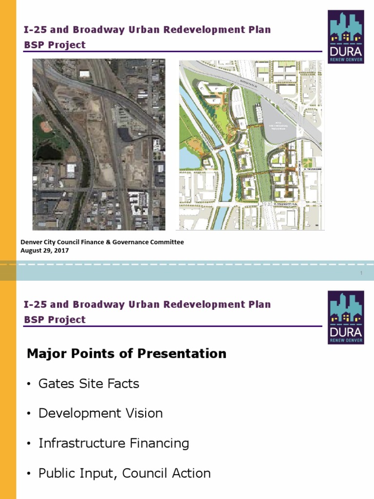 Interstate 25 and Broadway Urban Redevelopment Plan BSP Project ...