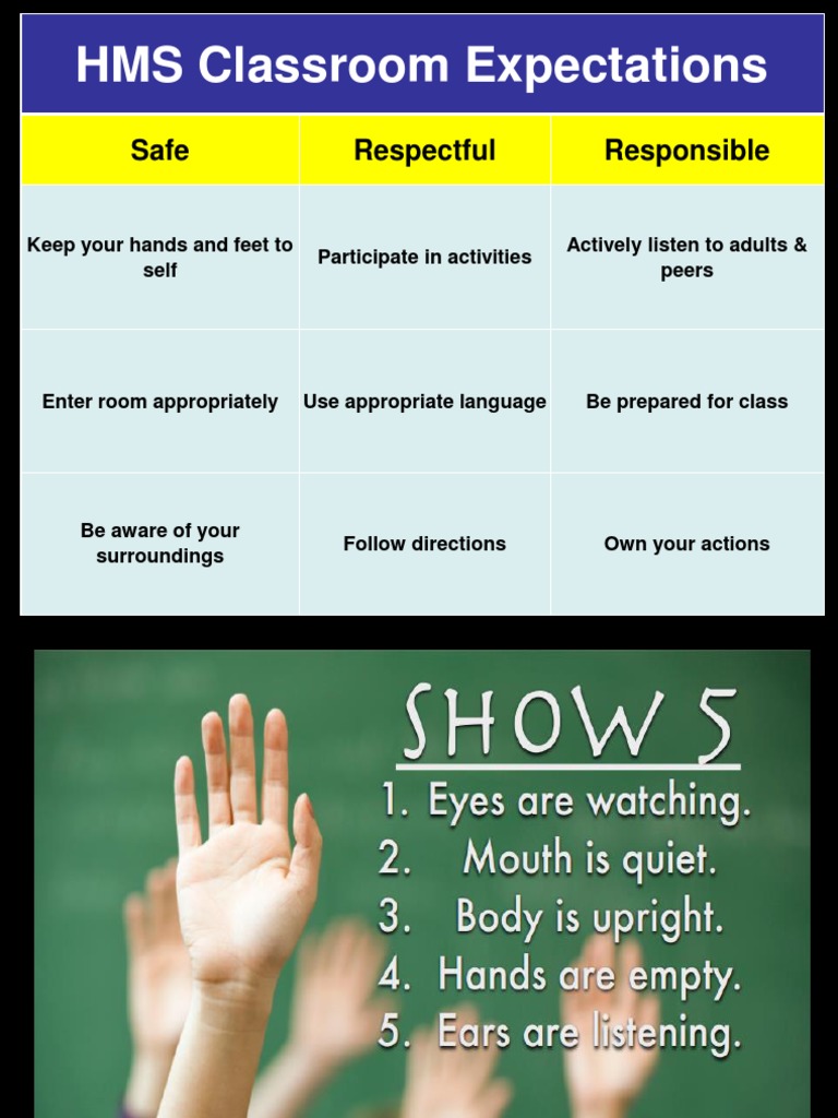 Classroom Expectations | PDF | Language Arts & Discipline | Wellness