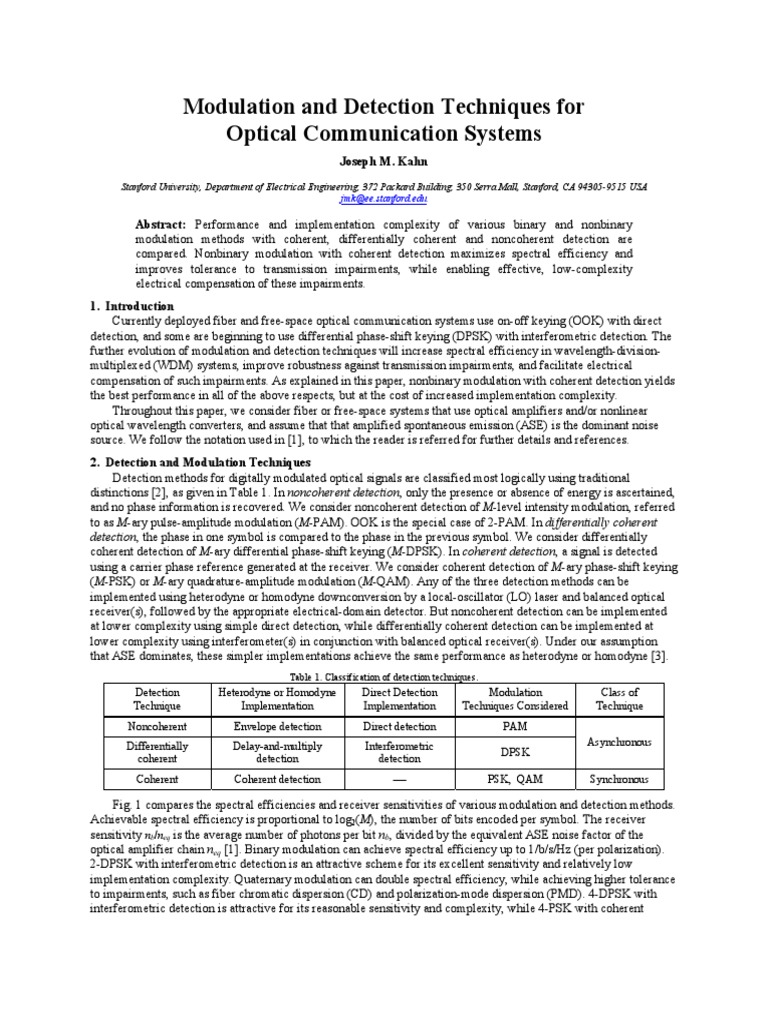 Mod - And.det - tech.COTA.6 06 | PDF | Modulation | Interferometry
