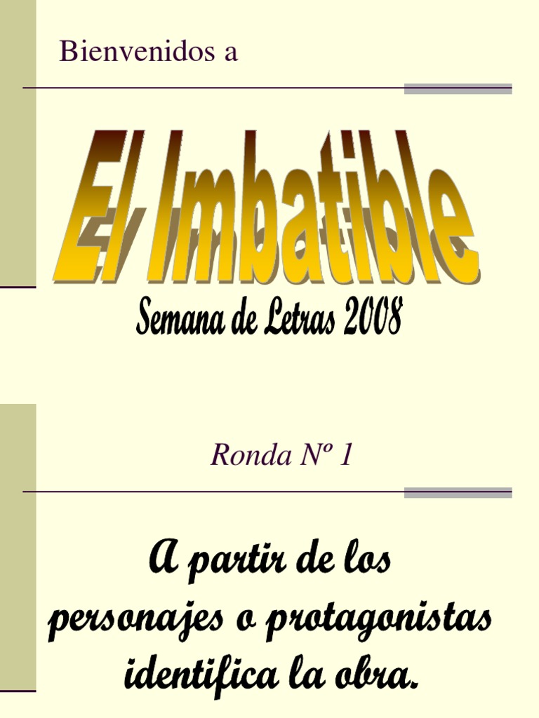 El Imbatible | PDF | Science | Ciencia filosófica