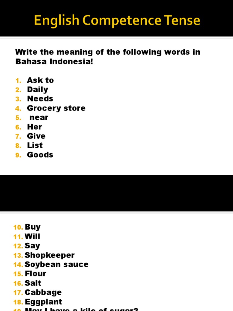 English Competence Tense | PDF