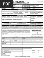 Application For Provident Benefits (Apb) Claim | PDF | Government