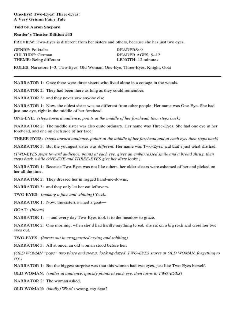 Readers Theater | PDF | Fairy Tales