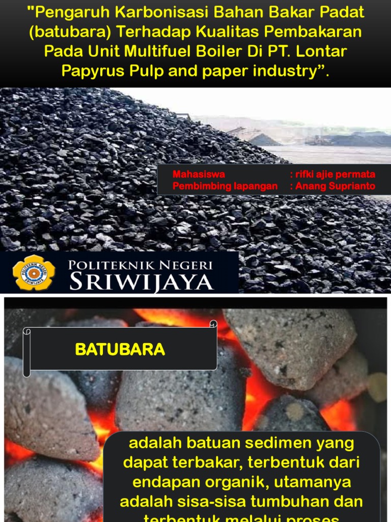 Karbonisasi Batubara | PDF